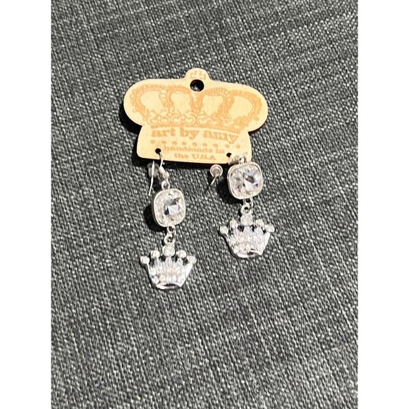 ART BY AMY LABBE | Jewelry | New Art By Amy Labbe Crown Earrings In ...
